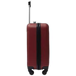 Travelers Club Cosmo Hardside Spinner Luggage, Rhubarb Red, Carry-On 20-Inch