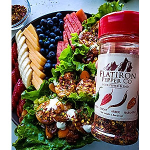 Flatiron Pepper Co - Four Pepper Blend. Premium Red Chile Flakes. Habanero - Jalapeno - Arbol - Ghost Pepper