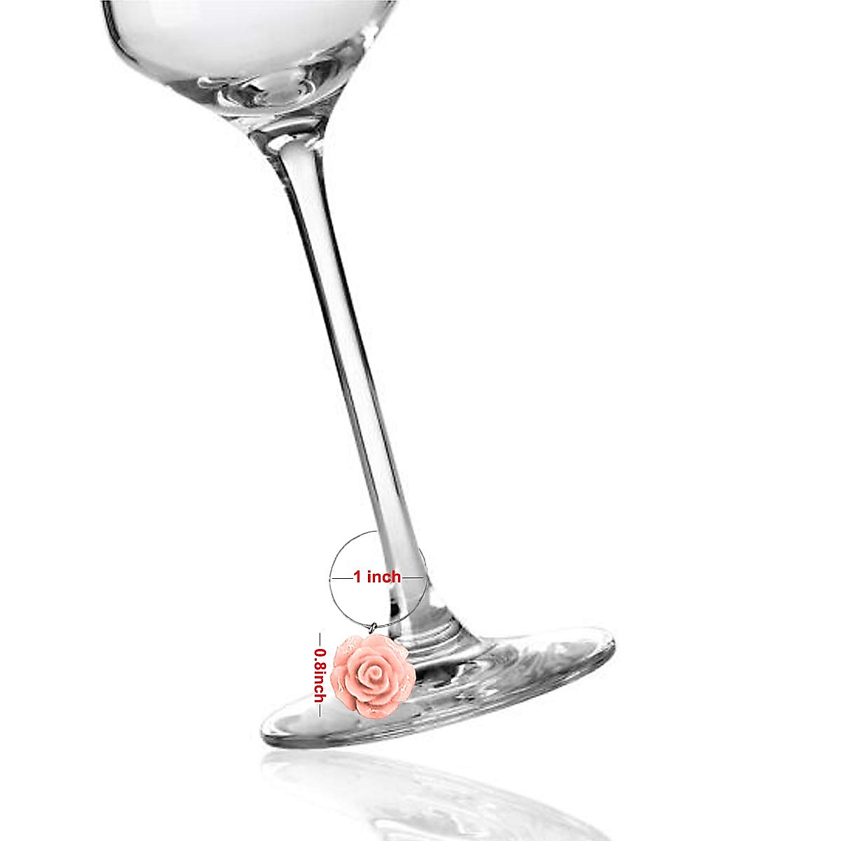 PheiLa Wine Glass Drink Markers for Cocktails Martinis Champagne Flutes, Wine Tasting Party Decoration Supplies Gift,