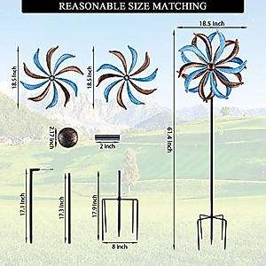 Wind Spinner, Premium Kinetic Wind Sculpture Metal Windmill for Outdoor Yard Patio Lawn & Garden