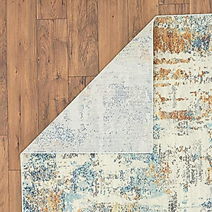 LUXE WEAVERS Artistic Distressed Multi 5x7 Abstract Area Rug, Stain Resistant Carpet