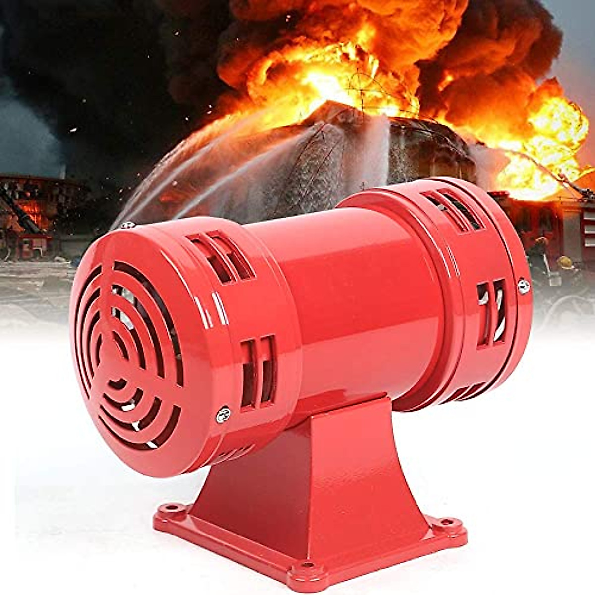 Industrial Siren S-490 Electric Siren 110V Industrial Air Raid Horn Warning Loud 400w 140db Air Raid Sound Siren Alarm Industrial Electric Motor Driven Alarm for Industrial Ships Mines
