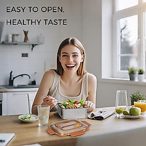 Vacuum Sealed Container，ｗith Vacuum Pump，Stainless Steel Vacuum Food Storage Container，for　Food Storage，Kitchen Storage ，Keep Food Fresh 5 Times Longe