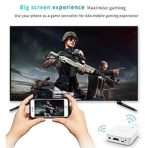 SmartSee Car WiFi Display Box, Airplay DLNA Miracast Screen Mirroring from Smart Phones to Car Screen Wirelessly, with HDMI and RCA(CVBS) Output GPS Navigation