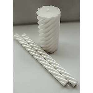 Magik Life Unity Candle Set for Wedding - Wedding Unity Set for Reception and Ceremony - Candle Sets - 6 Inch Pillar and 2 * 10 Inch Tapers-White