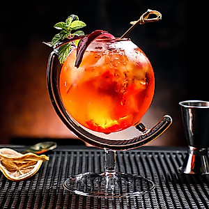 Cocktail Glasses Set of 4, Wine Glasses Cocktail Cups Wine Globe Decanter Fancy Fun Cocktail Glasses for Home Bar Club Party Novelty Drinking, Juice, Wine