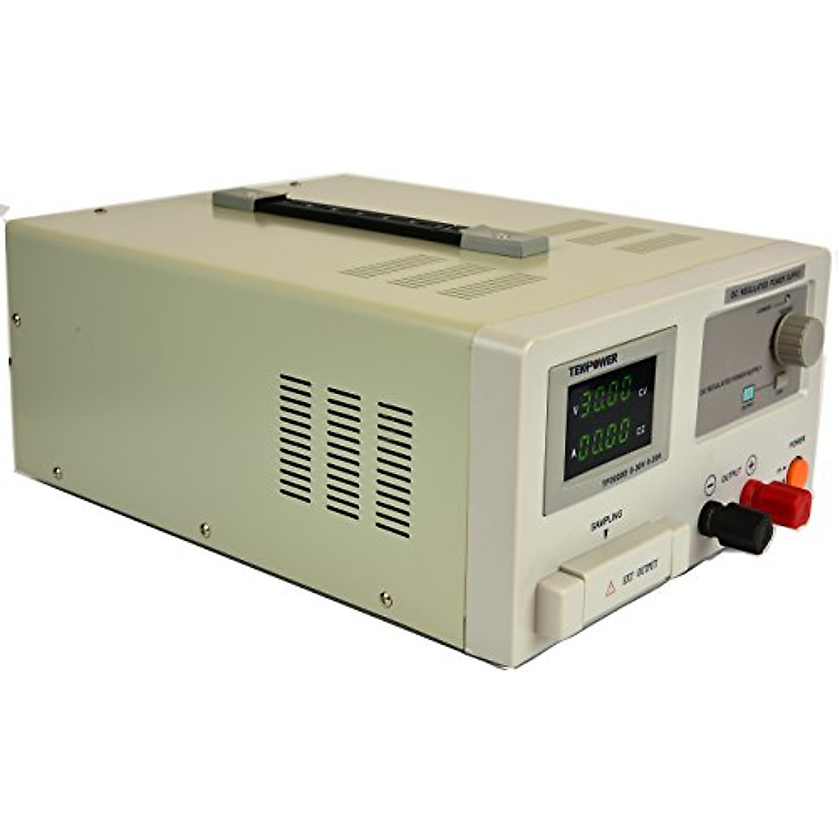 Tekpower TP12003D DC Adjustable Linear Power Supply, Input 120V, Output 0-120V @ 0-3A Adjustable,Transformer Type Clean Power Source (120Volt/3A), Better than HY3003D