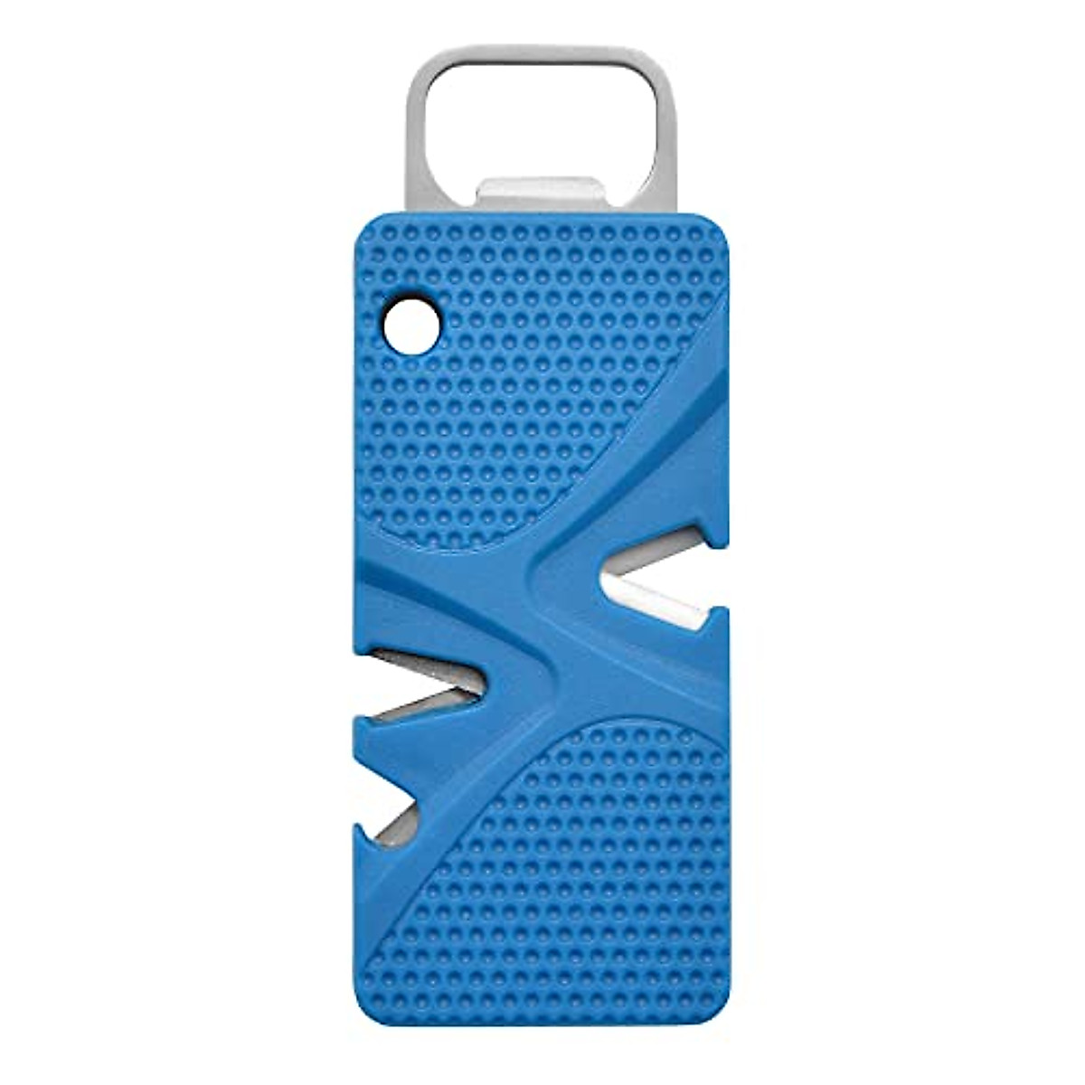 CUDA Diamond Pocket Sharpener #23062 | Compact Portable Sharpener with Integrated Line Cutter, Bottle Opener, & Hook Sharpening Grooves