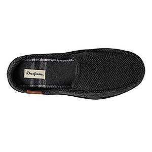 Dearfoams Men's Indoor/Outdoor Breathable Memory Foam Clog Slippers in Black 7-8 Small