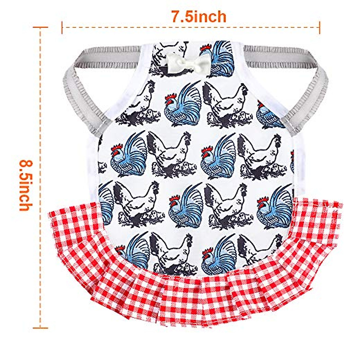 PETKNOWS Chicken Saddles, Hen Apron with Elastic Straps, Suitable for Small, Medium and Large Hens, Hen Care Supplies