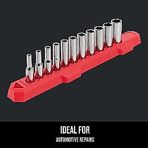 CRAFTSMAN Socket Set, Metric, 1/4" Drive, 6 Pt., 11Piece (CMMT12051)