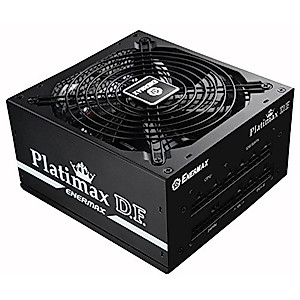 Enermax Platimax D.F. 80+ Platinum Certified Full Modular 600W Power Supply with Amazing DFR Technolohy, Individually Sleeved Cable and 13.9cm Twister Bearing Fan, EPF600AWT,black
