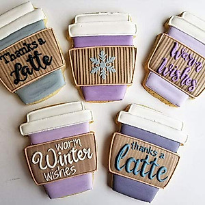 Latte Coffee Cup Cookie Cutter, 3.75" Made in USA by Ann Clark