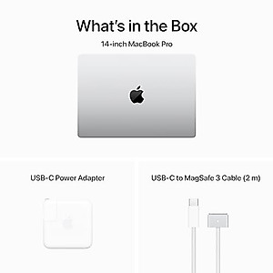 Apple 2023 MacBook Pro Laptop M3 chip with 8‑core CPU, 10‑core GPU: Built for Apple Intelligence, 14.2-inch Liquid Retina XDR Display, 8GB Unified Memory, 1TB SSD Storage; Silver