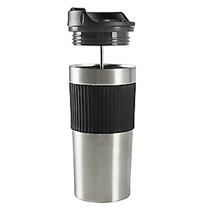 Portable coffee maker, french press, Insulated Mug with double Wall Stainless Steel, 16oz,. French Press Tumbler, French press Mug, Portable coffee mug, Coffee maker, Coffee press