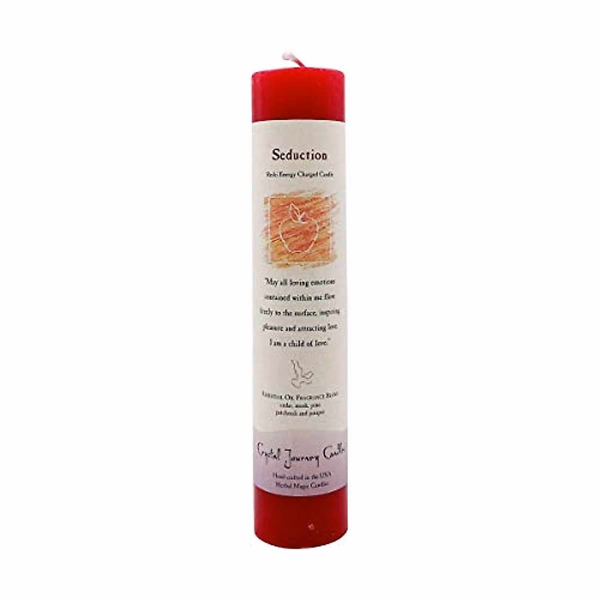 CRYSTAL JOURNEY Candle Pillar Seduction, 1 EA