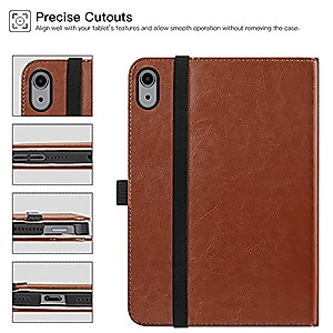 Ztotop Case for New iPad Mini 6 2021 (6th Generation), Premium PU Leather Folio Stand Smart Cover, Multi-Viewing Angles and Auto Wake & Sleep Function for iPad Mini 6th Gen 8.3 Inch - Brown