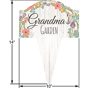 MRC Wood Products Personalized Mother's Day Floral Print Aluminum Garden or Yard Sign 10x14