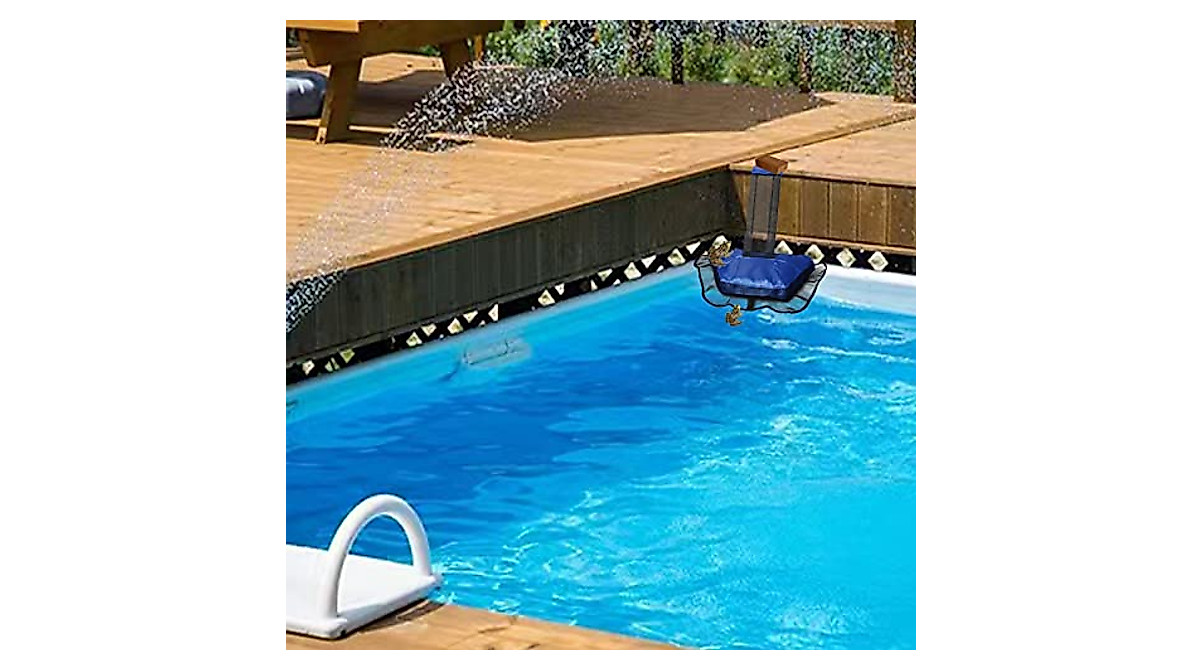 Pool Animal Escape Ramp, 1Pack Blue Fog Saver for Critters, Pool Pad ...