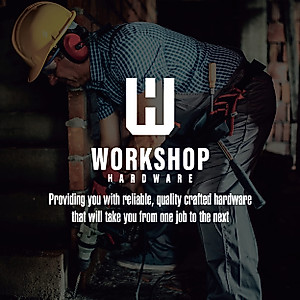 Workshop Hardware 95 Piece Fastener Assortment Kit, Galvanized Flanged Head Lag Screw Assortment Set, 1/4 & 5/16 Diameters, Gray, Stainless Steel