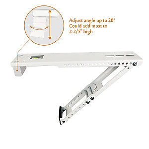Foozet Window Air Conditioner Support Bracket Heavy Duty, Up to 165 lbs, Fits Up to 24K btu A/C Unit