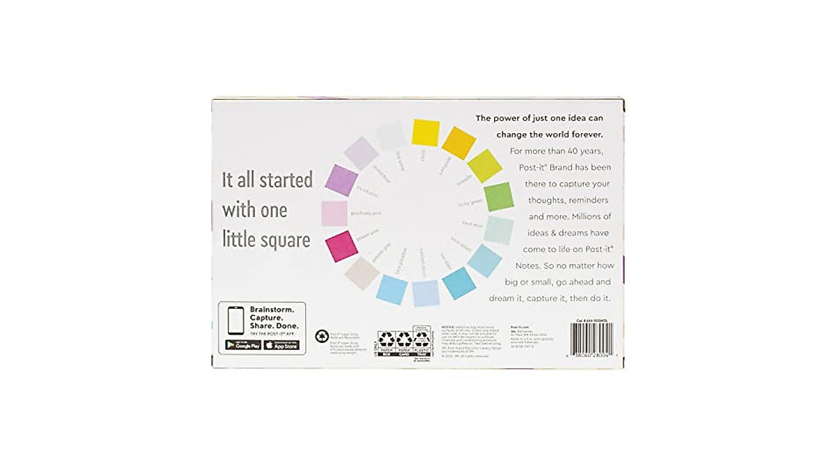Post-it Super Sticky Notes Limited Edition – Vibrant & Reusable 3x3