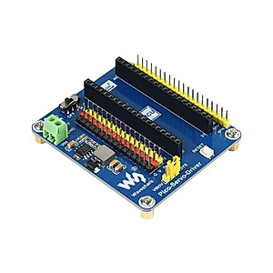 TOP1 Waveshare Raspberry Pi Pico Servo Drive Expansion Board Support 16 Channels 16-bit Resolution Standard Servo Interface 5V Voltage Regulator Chip
