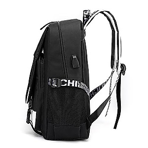 RICHSAIKOU Monkey Luffy Backpack Anime 1 Piece Ace Gear 5 Nika Form Zoro Dayback Laptop Bag Travel Bag with USB Charge Port (B)