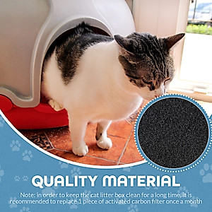Hoolerry 12 Pcs Carbon Filters Compatible with Litter-Robot 4 Activated Charcoal Replacement Cat Litter Box Filters to Absorb Remove Odors from Pets and Keep Home Fresh