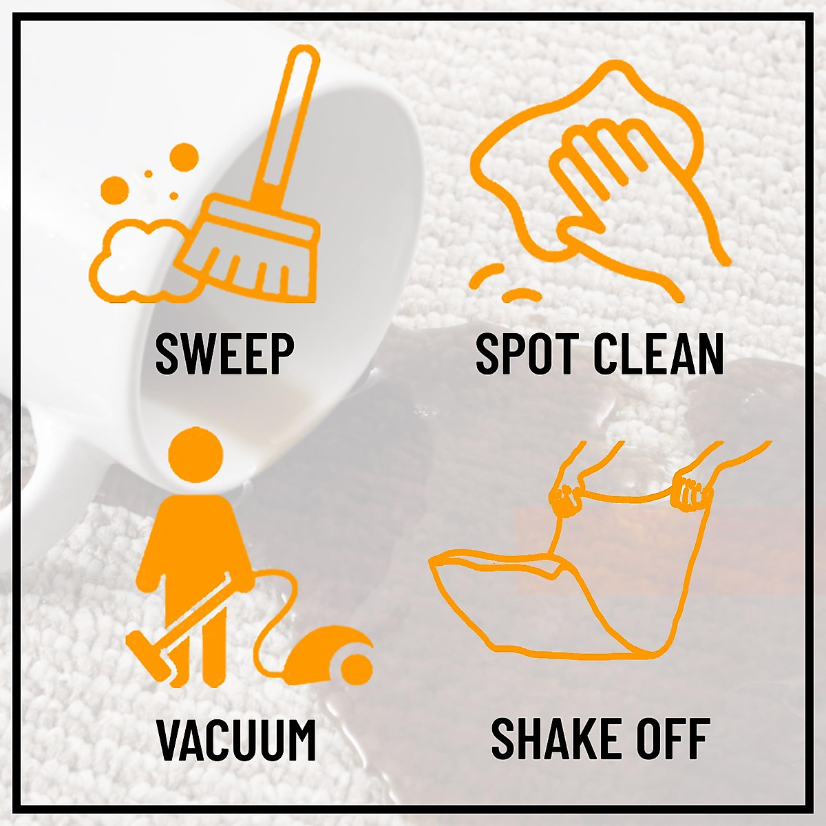 Ottomanson Laundry Collection Non-Slip Rubberback Laundry Text Design 2x5 Laundry Room Runner Rug, 20" x 59", Light Gray