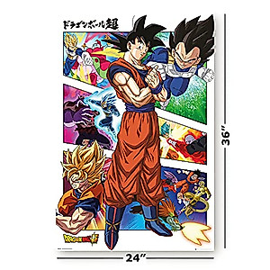 Dragonball Super - Manga TV Show Poster (Goku Panels) (Size: 24" x 36")