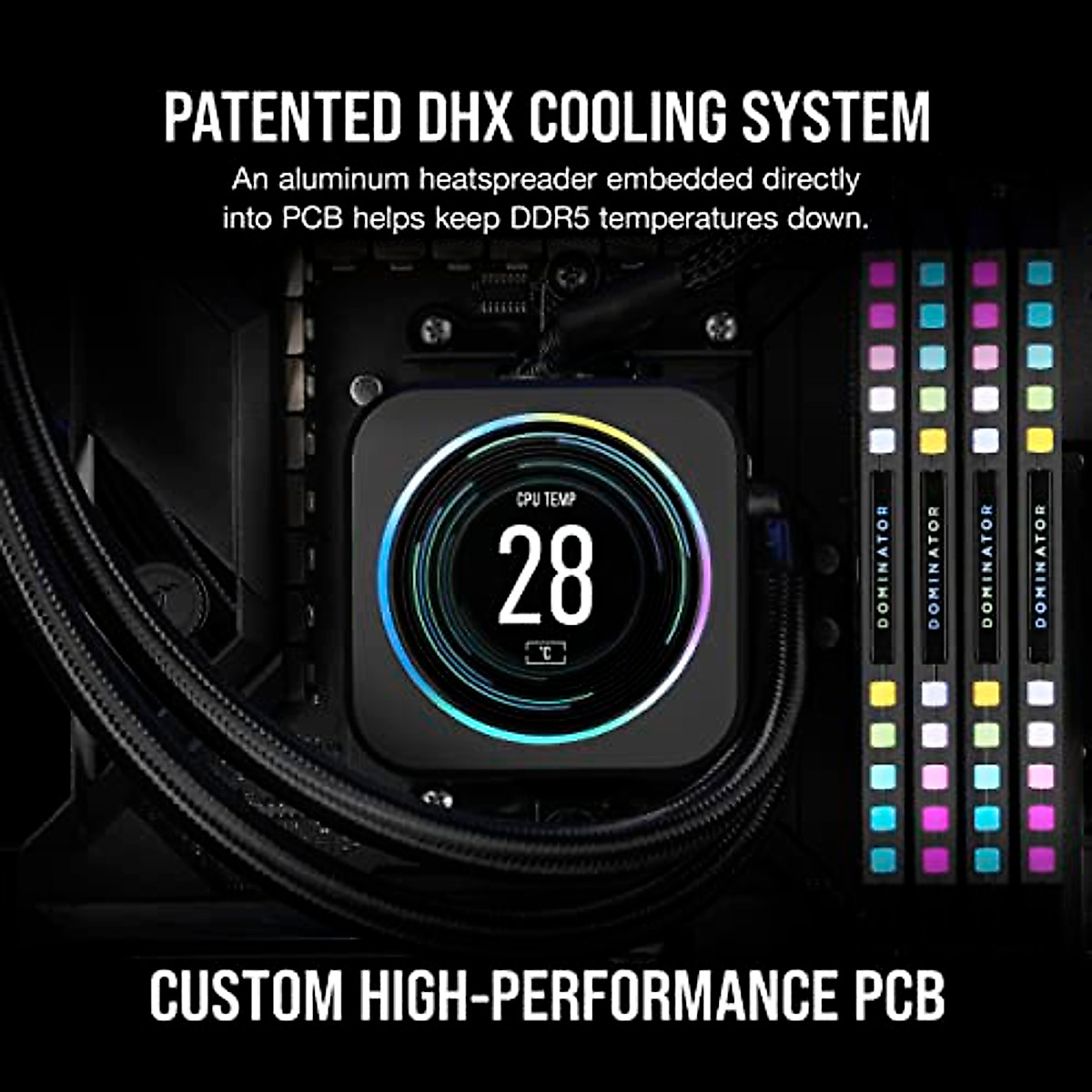 CORSAIR DOMINATOR PLATINUM RGB DDR5 32GB (2x16GB) DDR5 6000MHz CL36 AMD EXPO Intel XMP iCUE Compatible Computer Memory – Gray (CMT32GX5M2D6000Z36)
