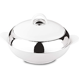 Tmvel Crescent Insulated Casserole Hot Pot - Insulated Serving Bowl With Lid - Food Warmer - 3 pcs Set 2.5 L / 3.5 L / 5 L