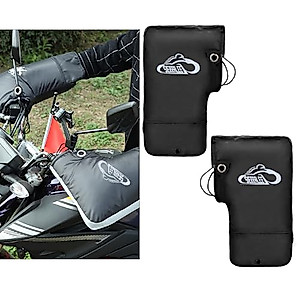 Handlebar Mitten Bicycle Mitts Winter Thermal Cover Cycling Hand Warm Windproof Cold Weather For Mountain Bike Motor Warm Handle Cover Bike Handlebar Mittens Bicycle Pogies Mitts Winter Thermal