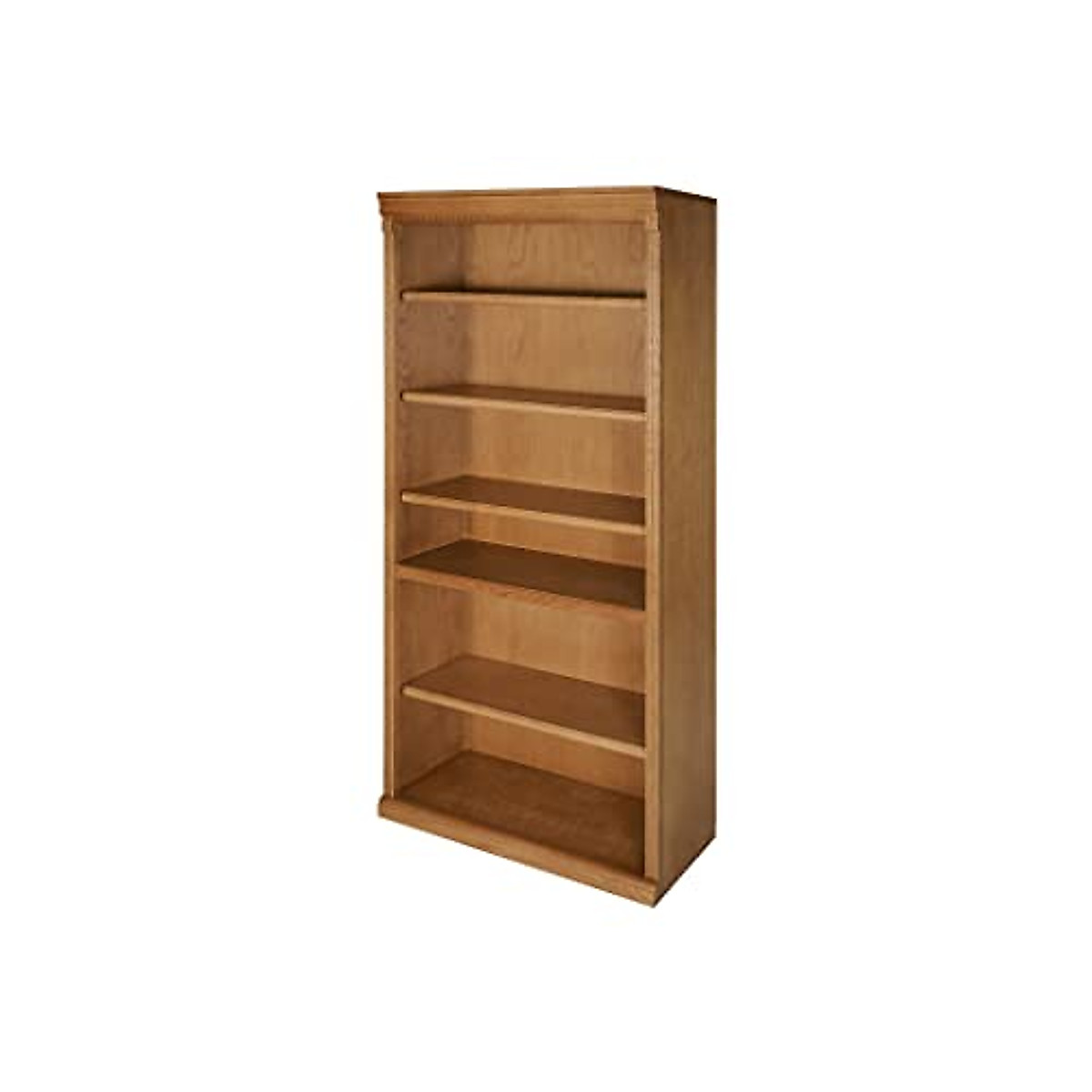 Martin Furniture Huntington Oxford 72" Open Bookcase, Wheat Finish, Fully Assembled