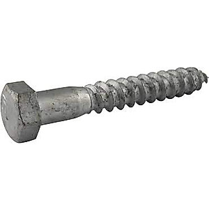 1/2" x 2" Hot Dipped Galvanized Lag Screws, Grade A, Quantity 50 - by Fastener Depot, LLC