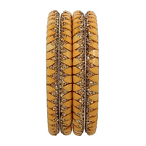 Efulgenz Indian Bangle Set Bollywood Style Rhinestone Crystal Bracelet Jewelry Set for Women