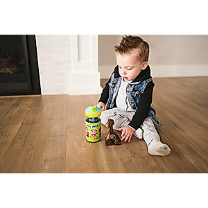 The First Years Chill & Sip Cocomelon Kids Water Bottle - Insulated Toddler Straw Cups with Flip Top and Protective DropGuard - 12 Oz - Ages 24 Months and Up