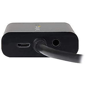 StarTech.com DisplayPort to VGA Adapter with Audio 1920x1200 DP to VGA Converter for Your VGA Monitor or Display (DP2VGAA)