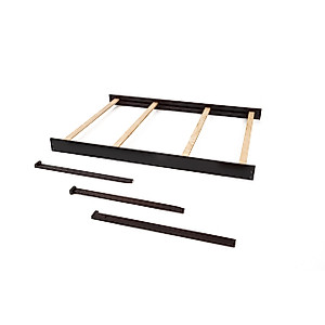Full Size Conversion Kit Bed Rails for Select Sorelle Crib & Changer Combos (Espresso, Berkley Crib & Changer)