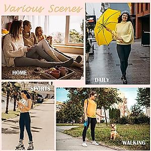 yeuG 7 Pack High Waisted Leggings for Women Tummy Control Soft Workout Yoga Pants(1#7 Pack Black,Large-X-Large)