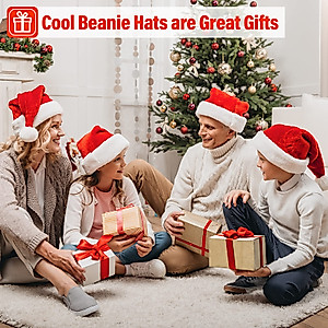 Wireless Beanie Hat with Wireless Headphones, Wireless Winter Hat Built-in HD Stereo Speakers, Men Gifts for Boyfriend Wireless Music Cap for Outdoor Sport Black