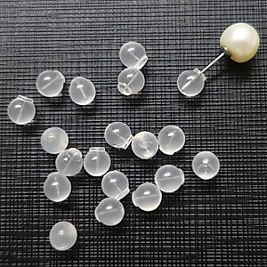 OwlkOrmy 102pcs Comfort Impenetrable Soft Safety Backs TPE Medical Grade Material (Same as Pacifier's) Fit with All Types of Earrings (Clear)