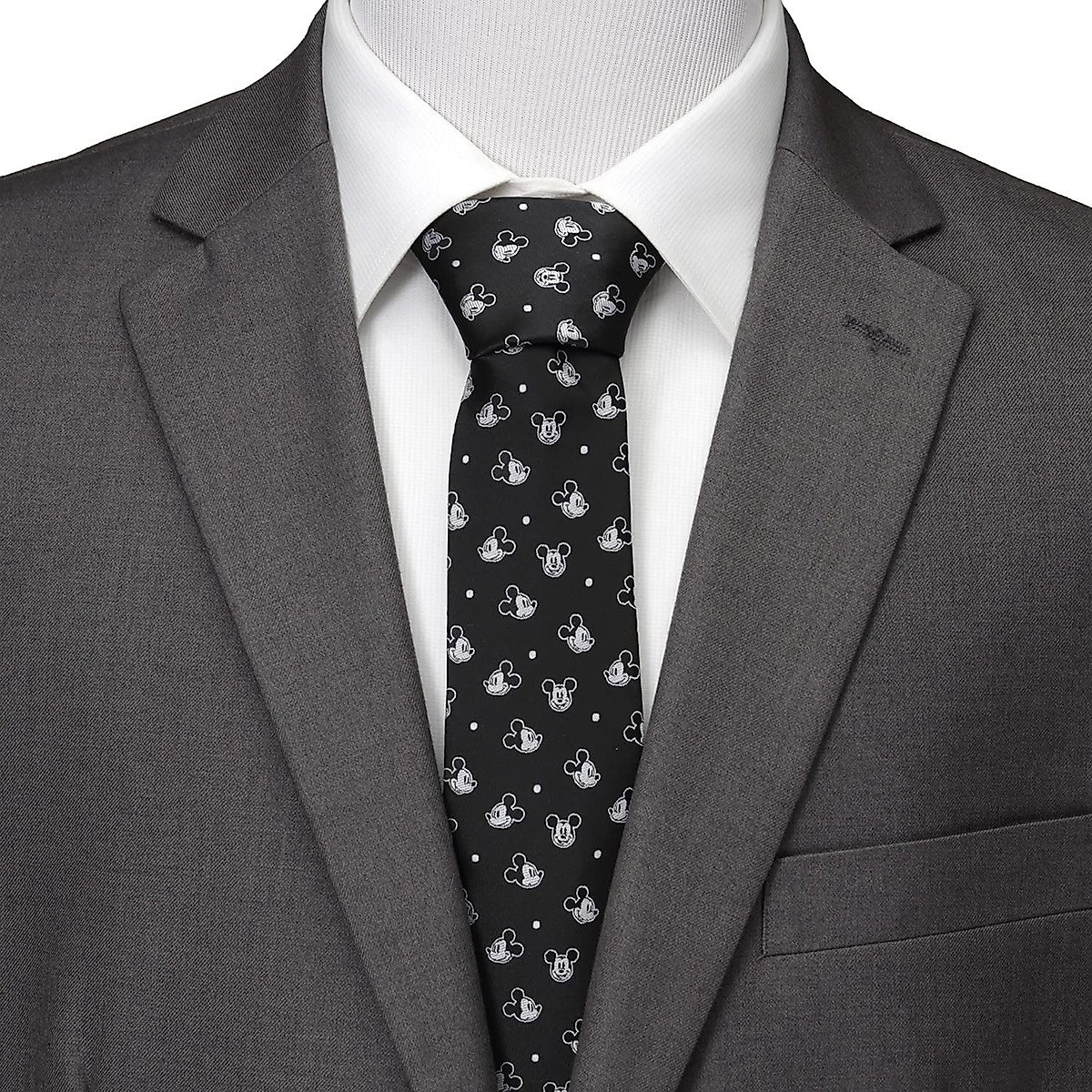 Cufflinks Inc. Mickey Dot Black Men's Tie