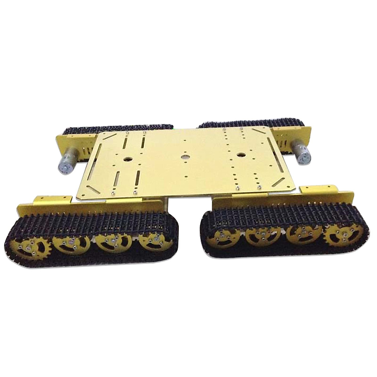 Professional T600 Robot Car Tank Chassis with High Torque DC Motor Kit, 4WD Crawler Platform Caterpillar Robotic Model Compatible with Arduino Raspberry Pi STEAM Microbit Python for Science Project