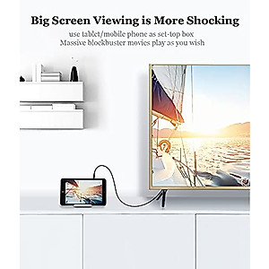 HDMI to Micro USB Cable, 1.5M/ 5ft Micro USB to Hdmi Cable Adapter Male Data Charging Cord Converter Connector Cable by Guoxu