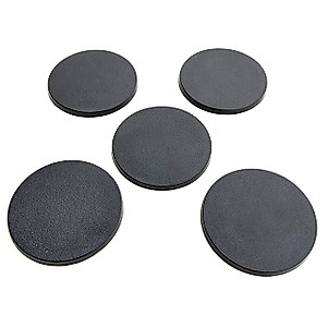 Stonehaven Miniatures 20PK - Blank Miniature Bases, 60mm Diameter - Designed for 28mm Scale Tabletop War Game Miniatures - Plastic, Black