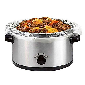 30 Count Large Crock Pot & Slow Cooker Liners - 22”x12” 3 to 7 Quart Easy Clean Up Plastic Bags for Crockpot, Aluminum Cooking Trays, Pans - Non-Stick & Oven/Microwave Safe - by HomeyGear
