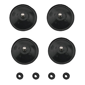 YHXiXi 4PCS M6 x 14 Strong Thickened Sucker Suction Cup Clear PVC Sucker Pads Strong Adhesive Glass Suction Holder