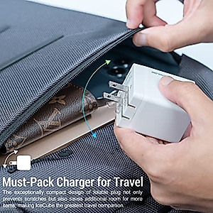 aenayrim Fast Charger for Apple Watch iPhone 2 in 1, Travel Charger USB C Wall Fast Charging Block 23W PD Wireless Power Adapter for iWatch Series SE 8 7 6 5 4 3 2 iPhone 14/13/12/11/Mini Pro Max